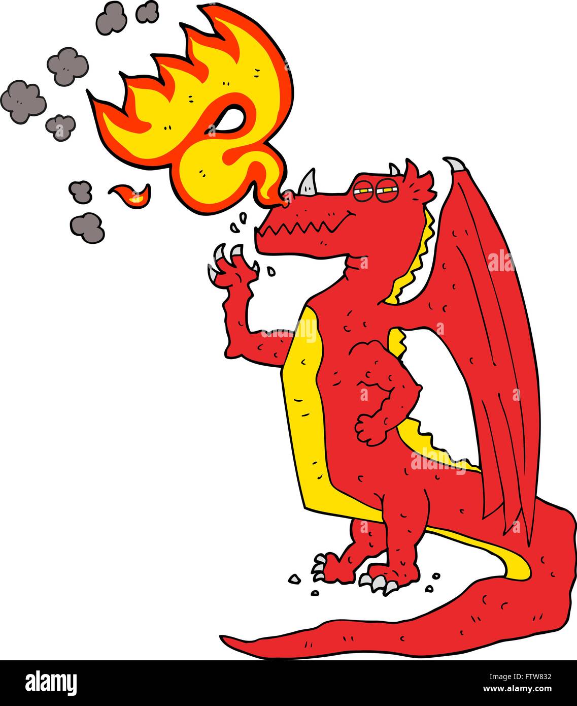 Welsh dragon cartoon hi-res stock photography and images - Alamy