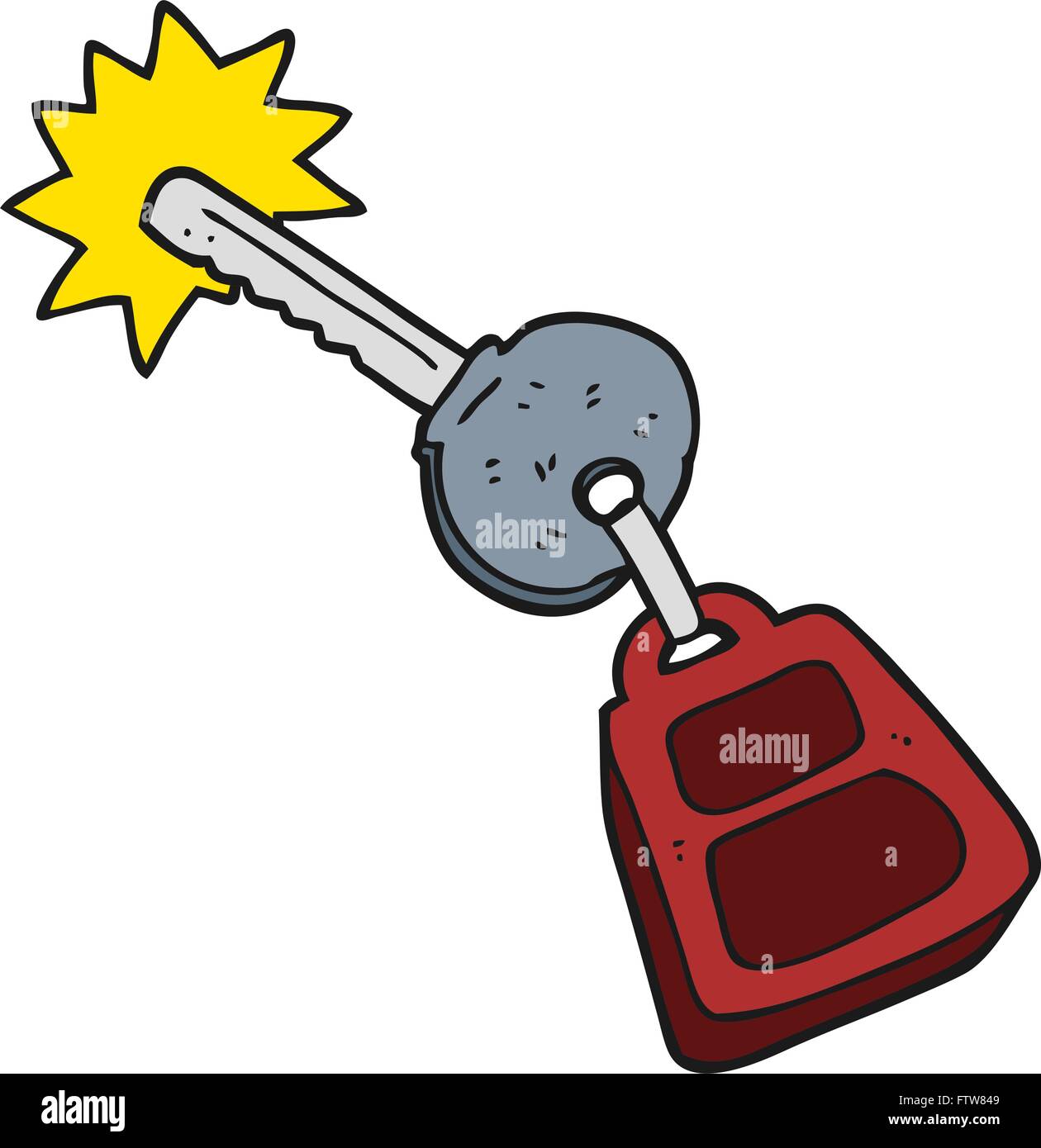 freehand drawn cartoon key Stock Vector Image & Art - Alamy