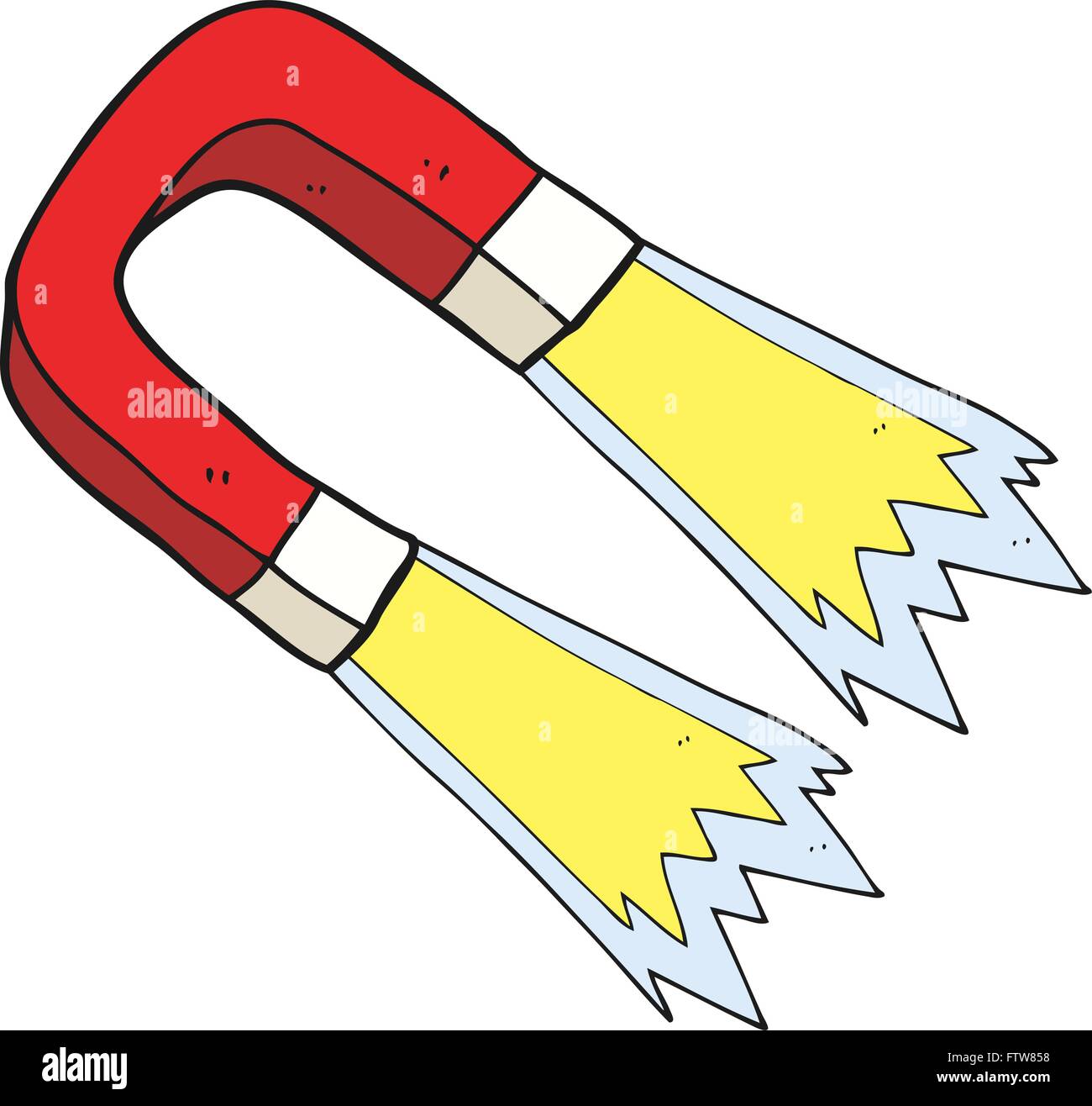 freehand drawn cartoon magnet Stock Vector Image & Art - Alamy