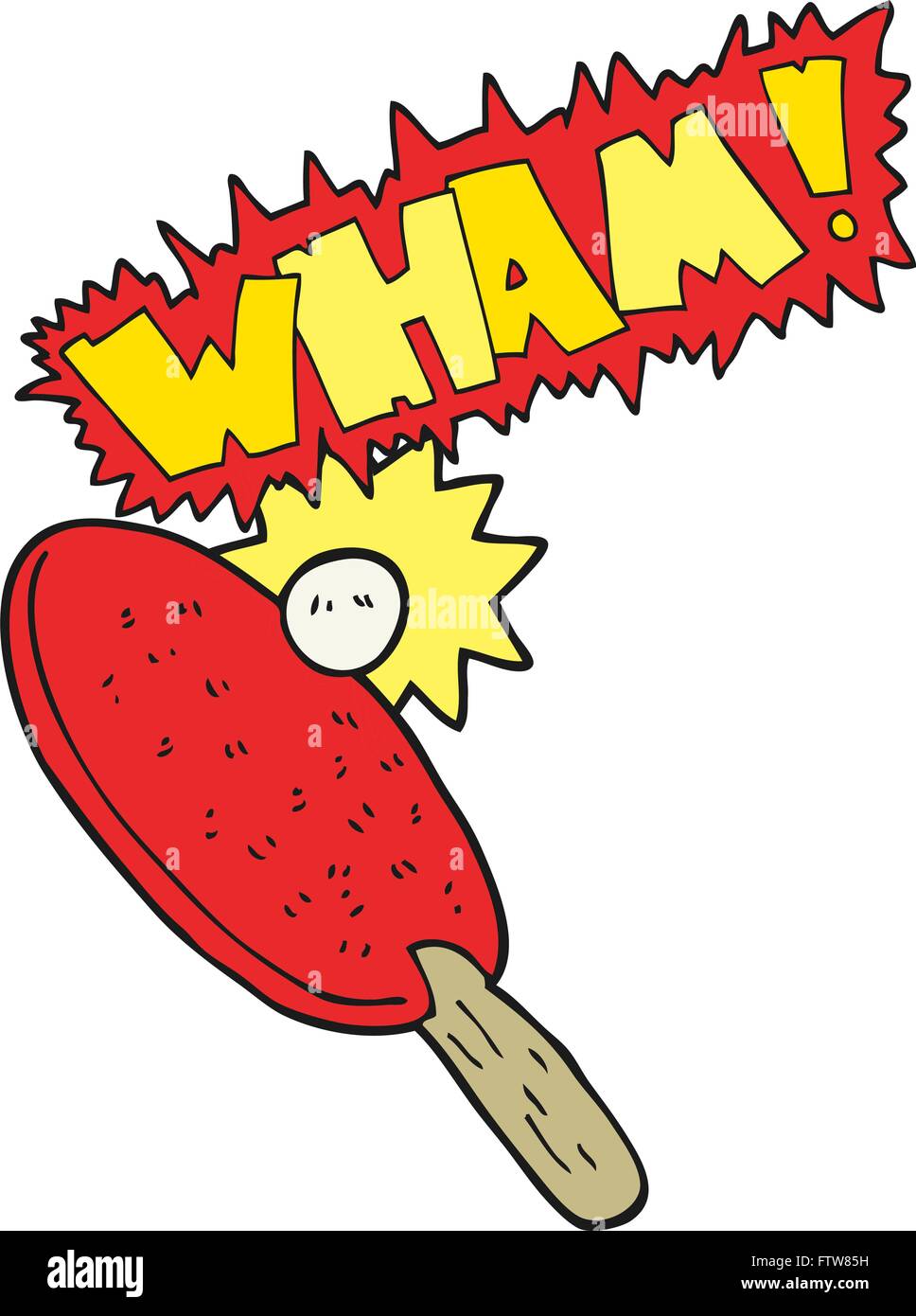 freehand drawn cartoon table tennis bat Stock Vector Image & Art - Alamy