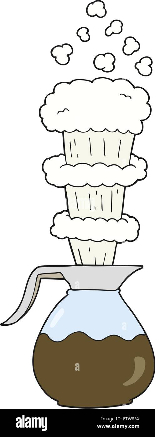 freehand drawn cartoon extra strong coffee jug Stock Vector Image & Art ...