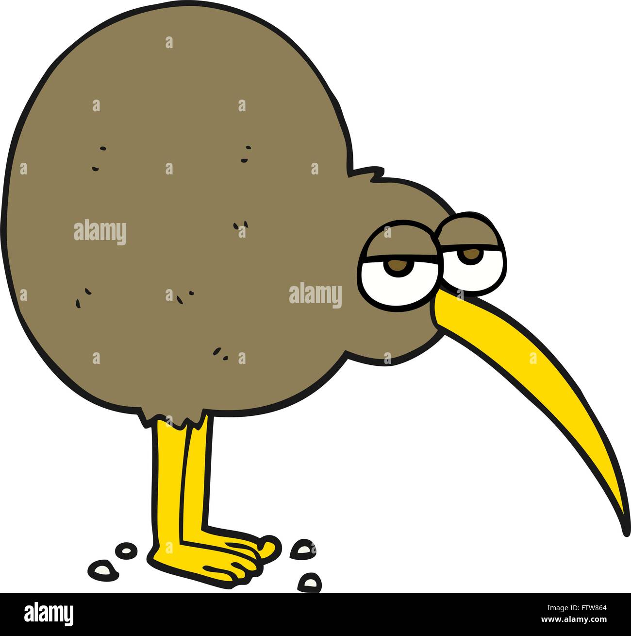 freehand drawn cartoon kiwi Stock Vector Image & Art - Alamy