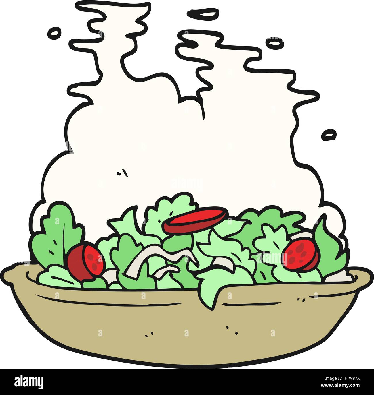 freehand drawn cartoon salad Stock Vector Image & Art - Alamy
