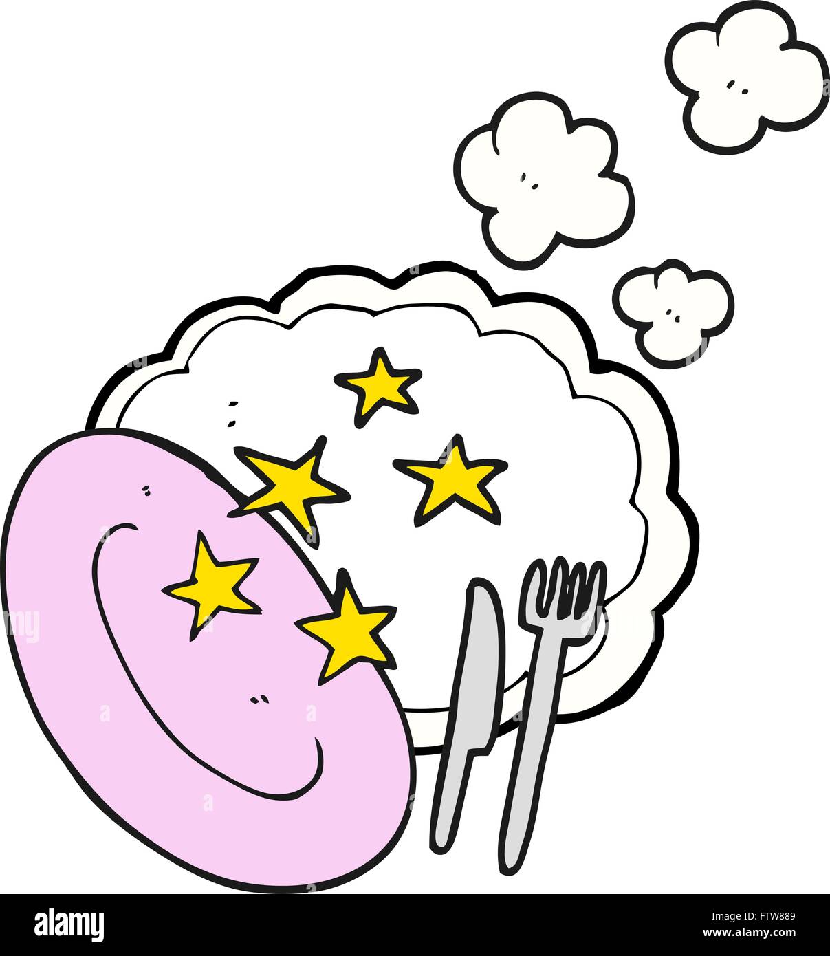 freehand drawn cartoon clean plate Stock Vector Image & Art - Alamy