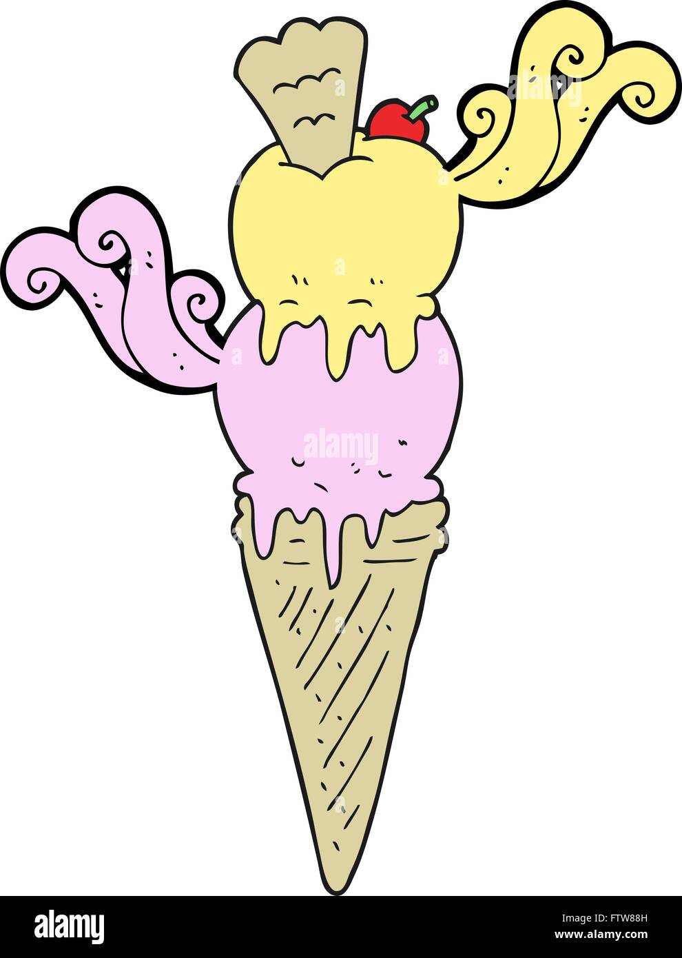 Cartoon Ice Cream Cone Images at Carlos Atwood blog
