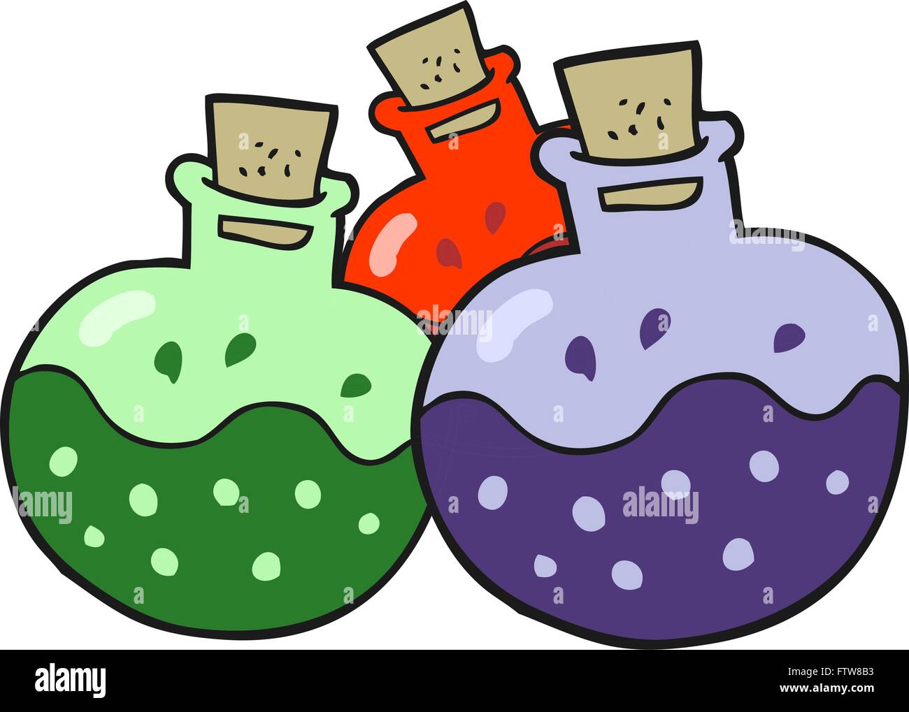 freehand drawn cartoon science experiment Stock Vector Image & Art - Alamy
