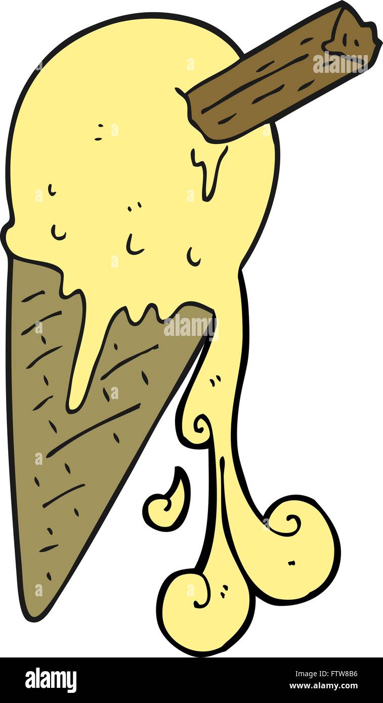 freehand drawn cartoon ice cream cone Stock Vector Image & Art - Alamy
