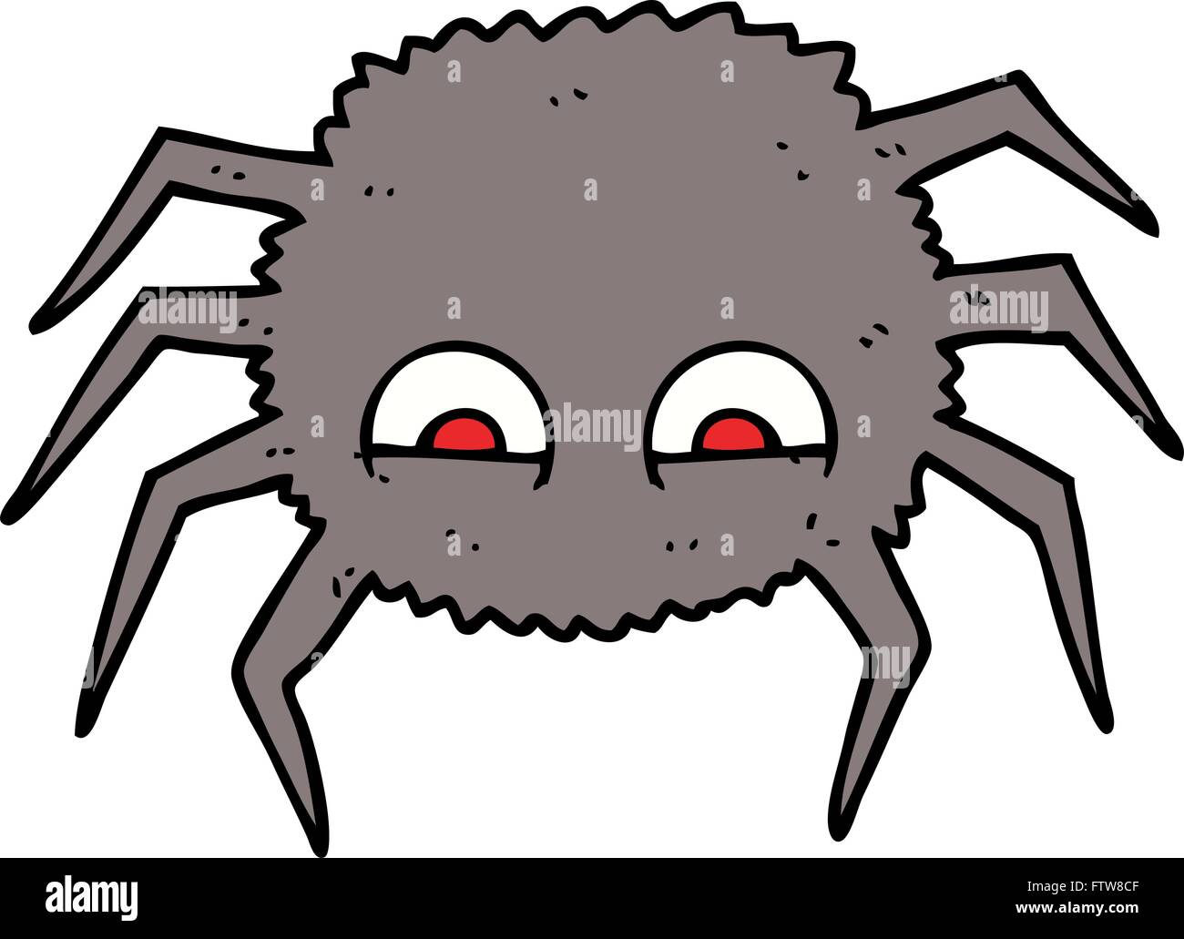 freehand drawn cartoon spider Stock Vector Image & Art - Alamy