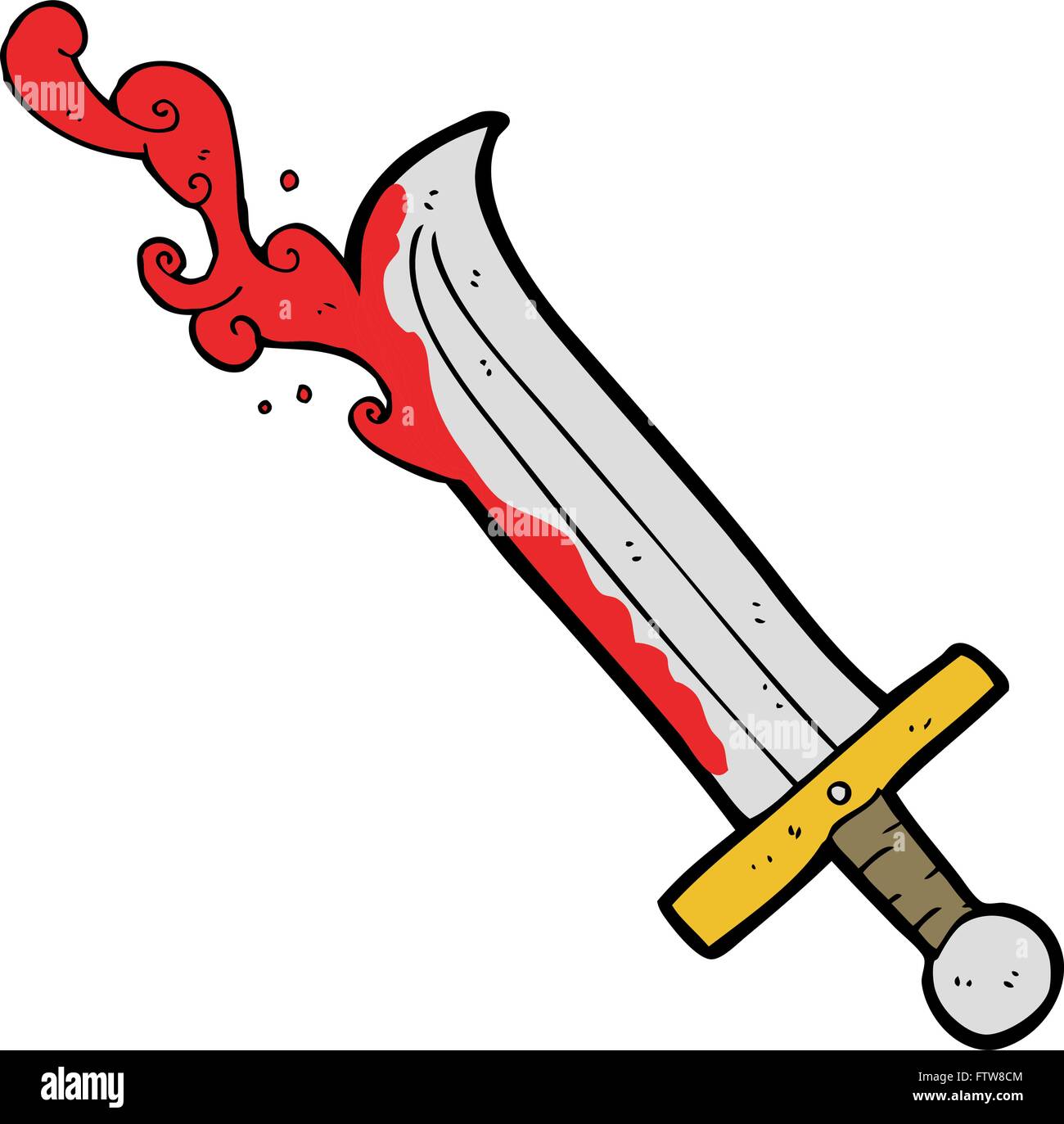 Freehand drawn cartoon hand sword hi-res stock photography and images ...