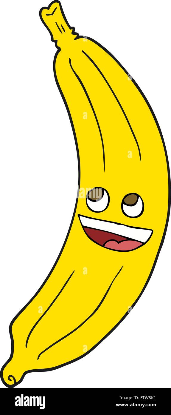 freehand drawn cartoon banana Stock Vector Image & Art - Alamy