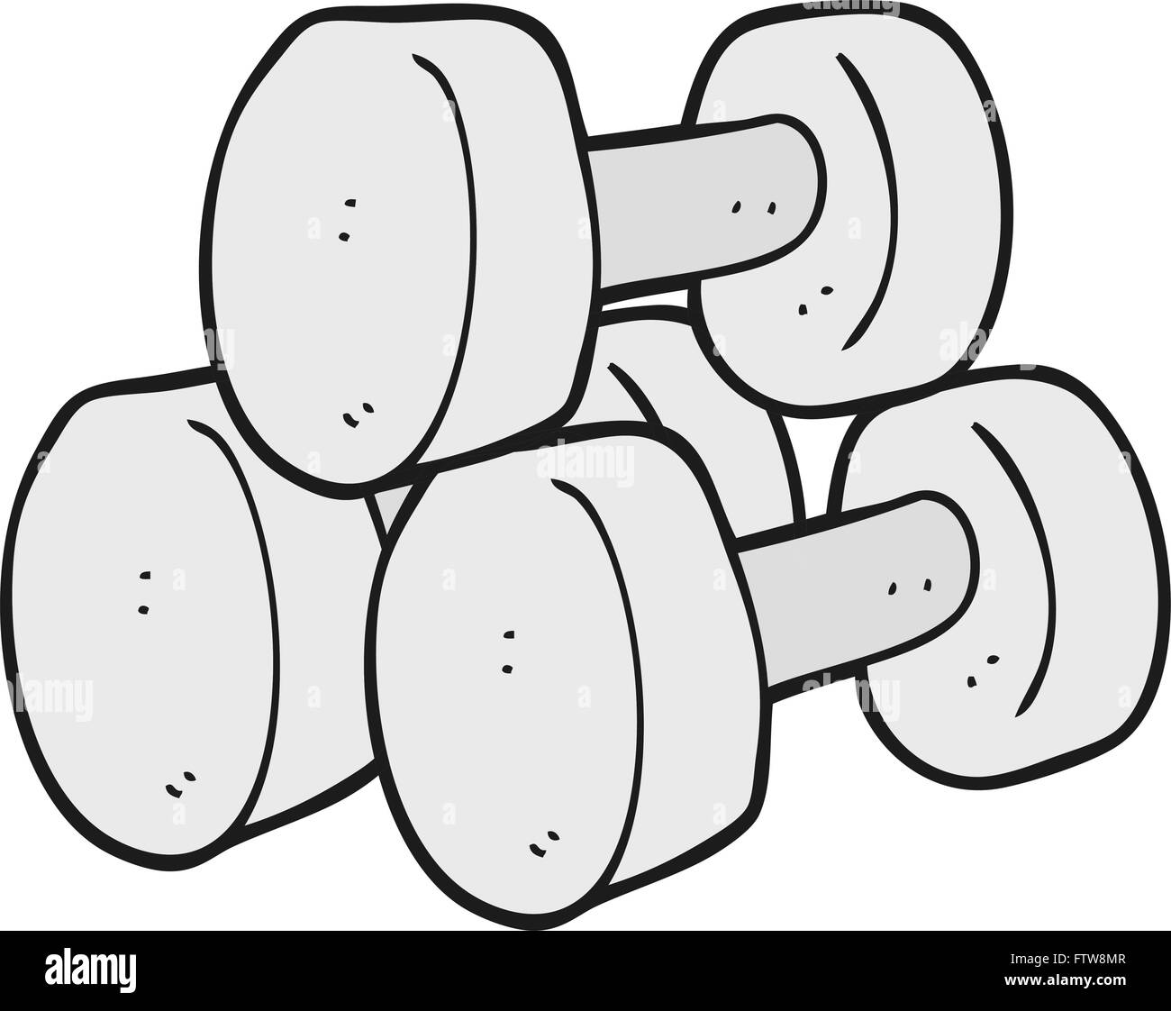 Dumbbells Cartoon Drawing at Frank Hamlin blog