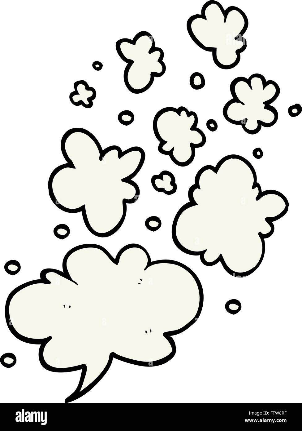 freehand drawn cartoon decorative smoke puff elements Stock Vector ...