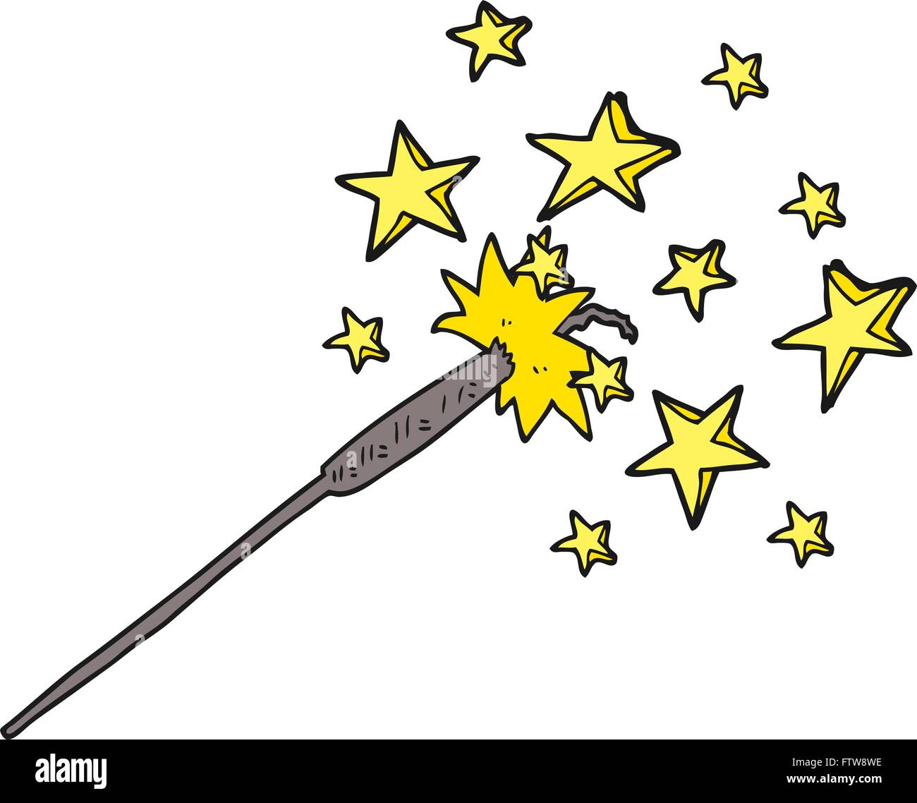 freehand drawn cartoon sparkler Stock Vector Image & Art - Alamy