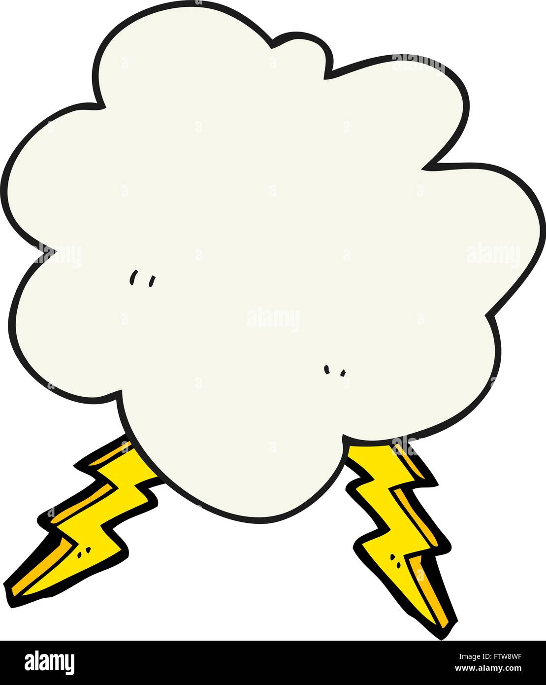 freehand drawn cartoon storm cloud Stock Vector Image & Art - Alamy