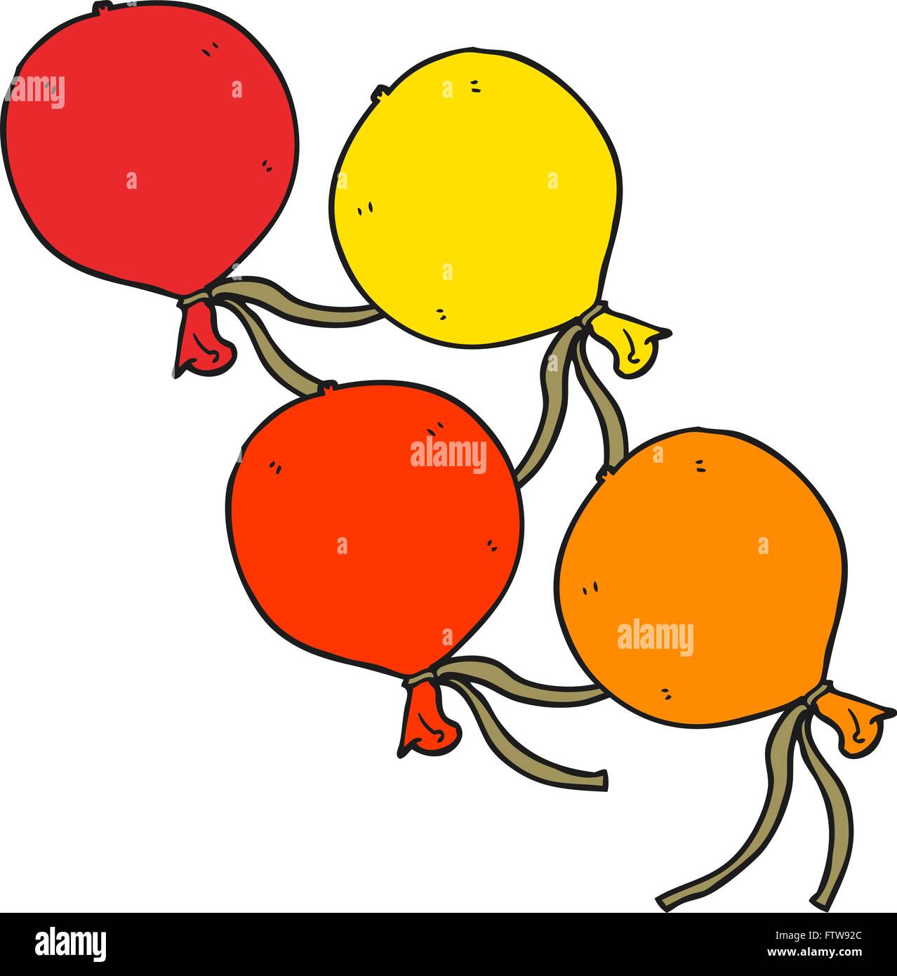 freehand drawn cartoon balloons Stock Vector Image & Art - Alamy