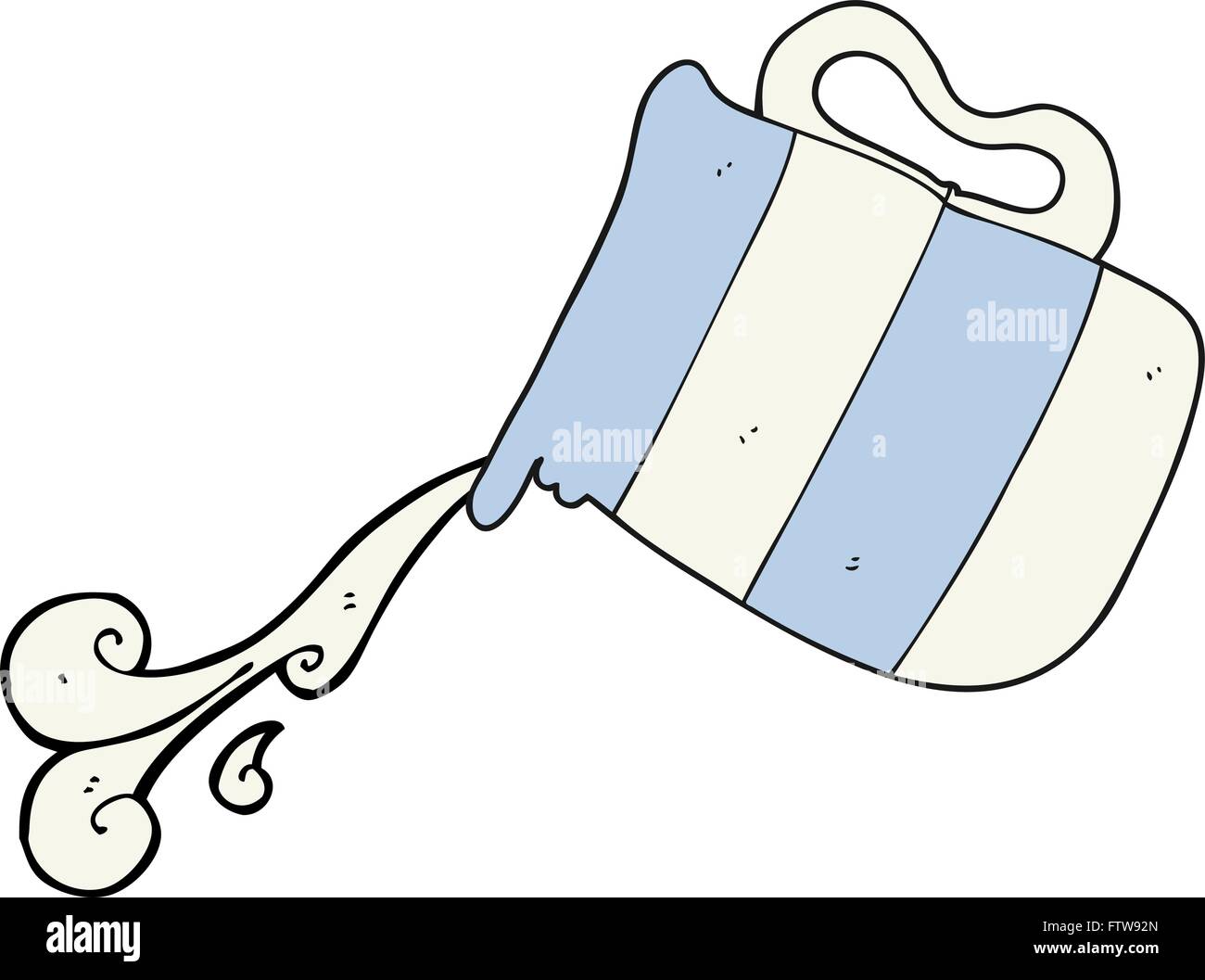 freehand drawn cartoon pouring milk jug Stock Vector Image & Art - Alamy
