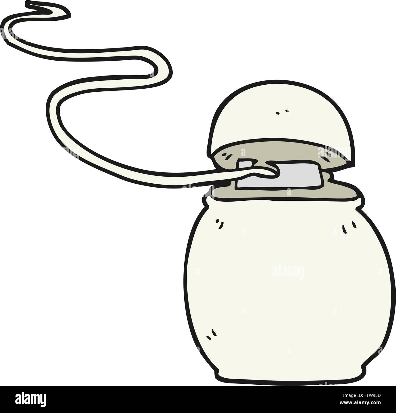 freehand drawn cartoon dental floss Stock Vector Image & Art - Alamy