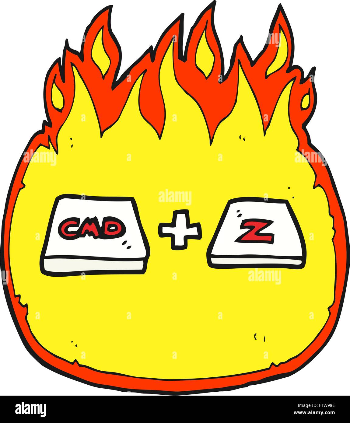 freehand drawn cartoon command Z function Stock Vector Image & Art - Alamy