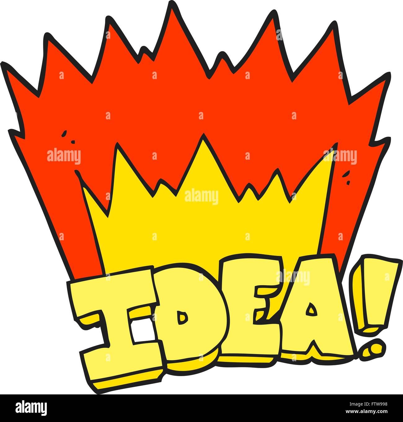 freehand drawn cartoon idea symbol Stock Vector Image & Art - Alamy