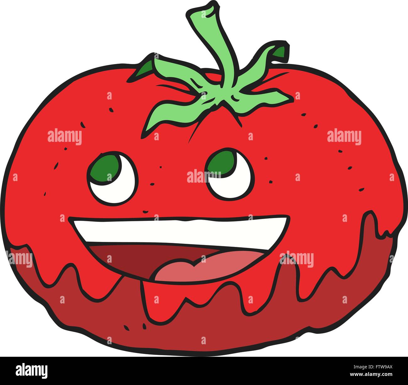 freehand drawn cartoon tomato Stock Vector Image & Art - Alamy