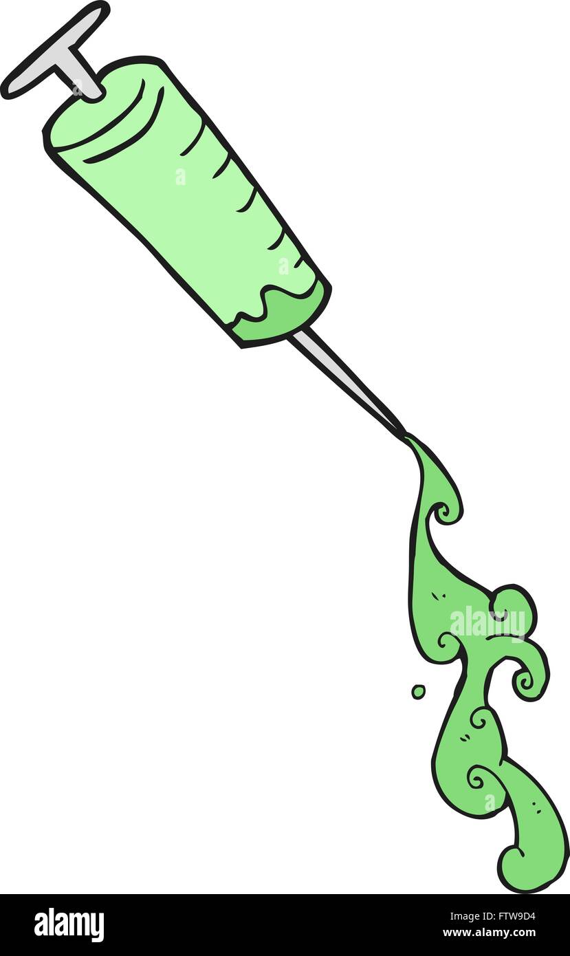 freehand drawn cartoon medical needle Stock Vector Image & Art - Alamy