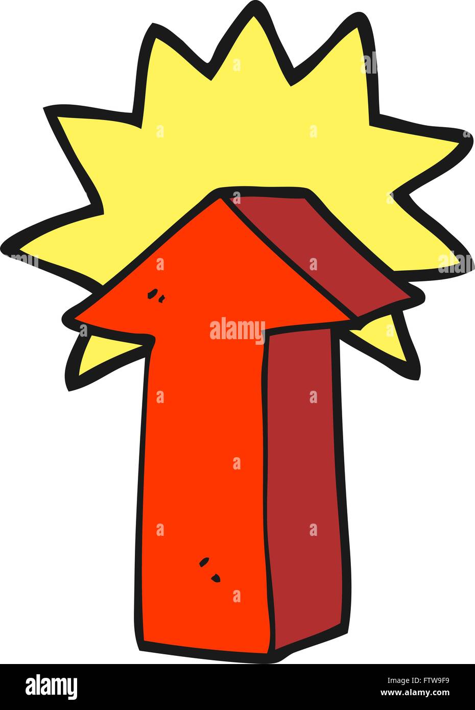 freehand drawn cartoon arrow Stock Vector Image & Art - Alamy