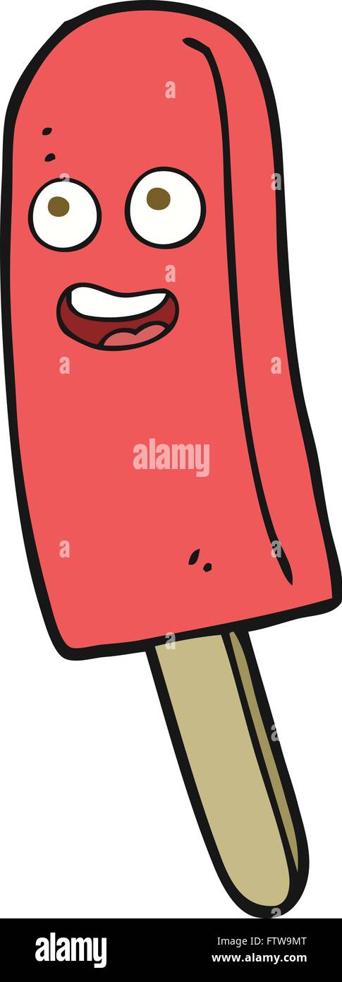 freehand drawn cartoon ice lolly Stock Vector Image & Art - Alamy