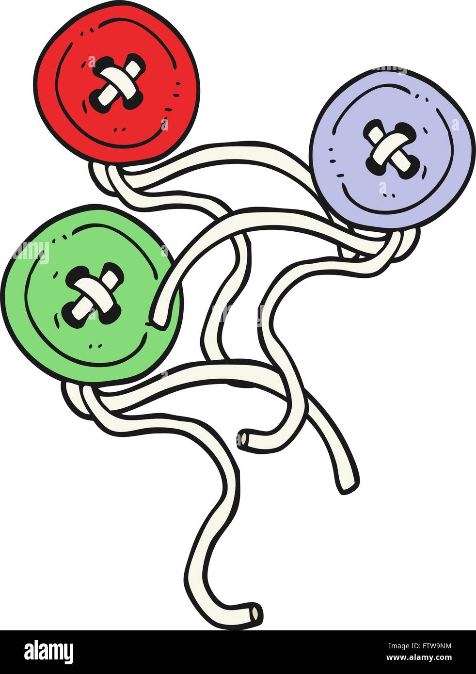 freehand drawn cartoon buttons Stock Vector Image & Art - Alamy