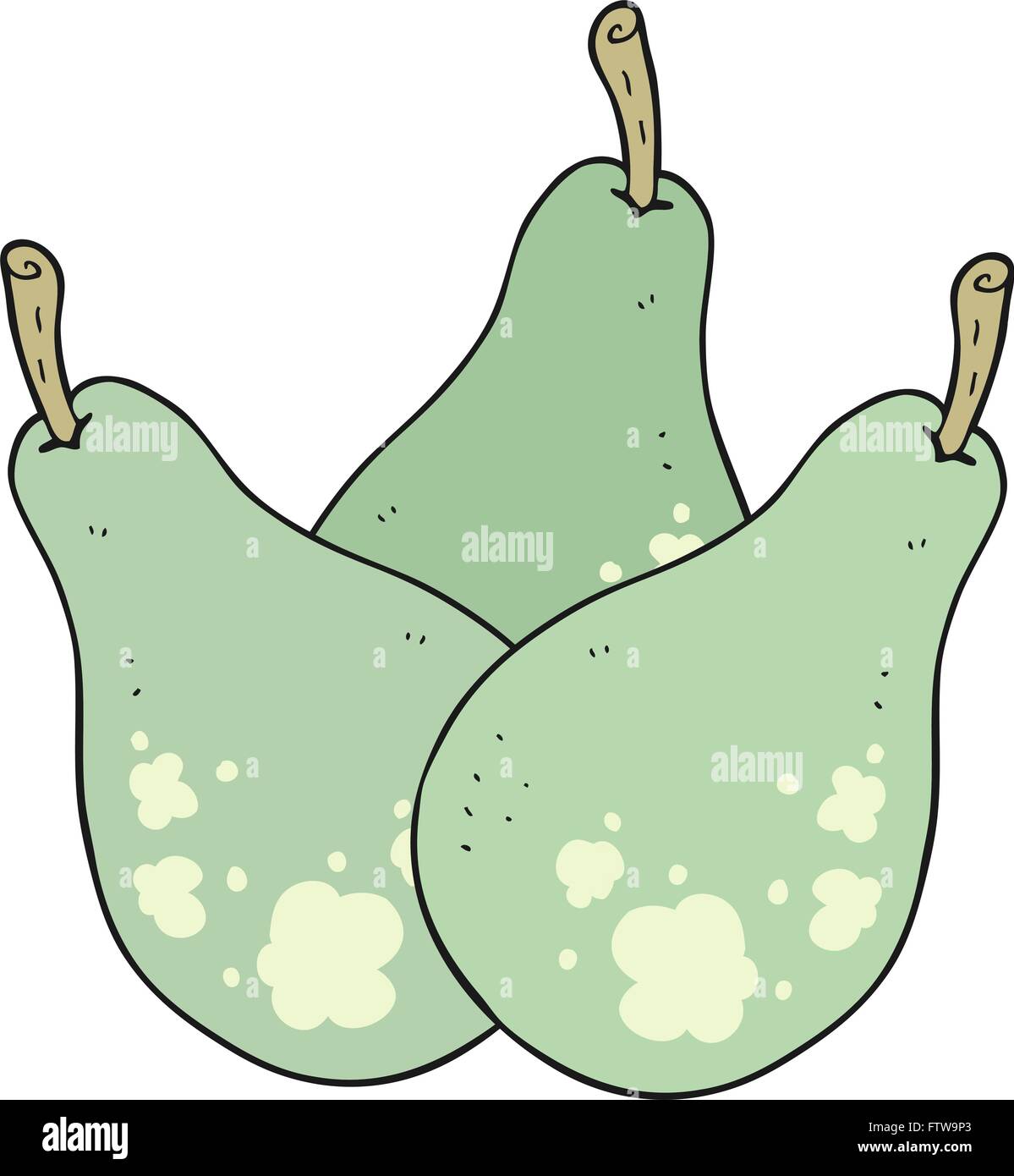 freehand drawn cartoon pears Stock Vector Image & Art - Alamy