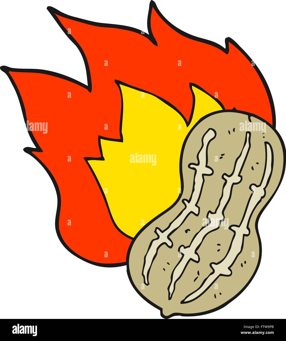 freehand drawn cartoon cooking peanut Stock Vector Image & Art - Alamy