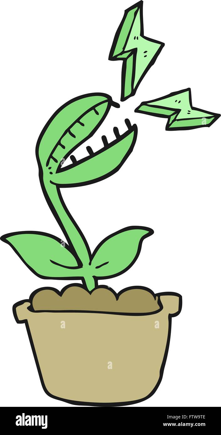 Cartoon venus fly trap hi-res stock photography and images - Alamy