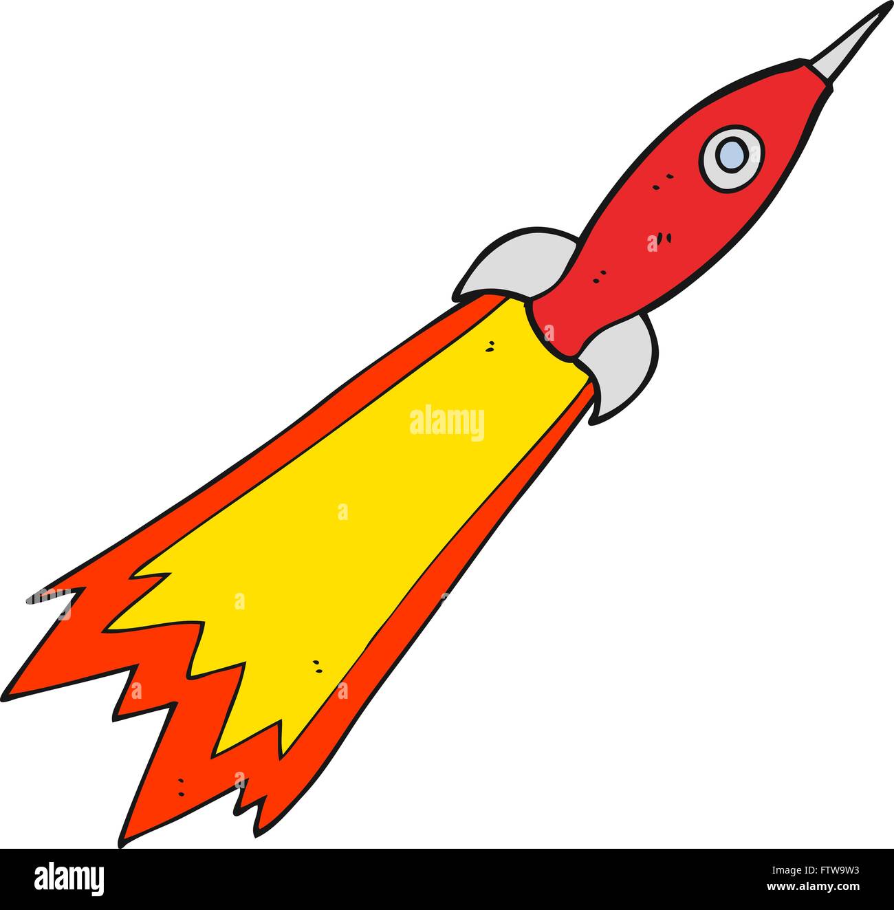 freehand drawn cartoon rocket Stock Vector Image & Art - Alamy