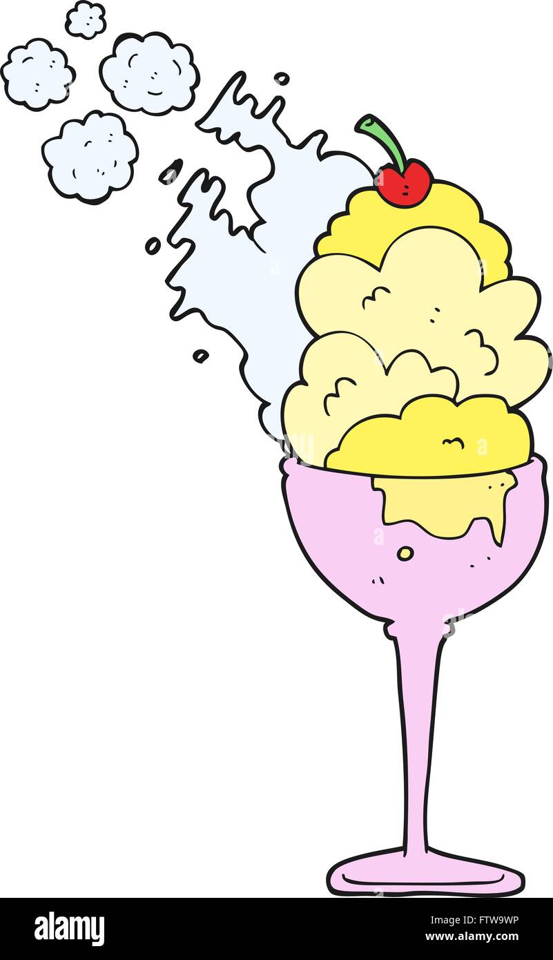 Freezing ice cream Stock Vector Images - Alamy
