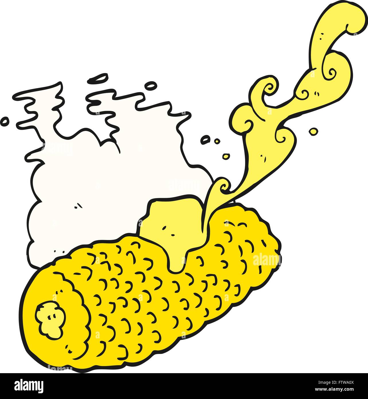 Butter on corn Stock Vector Images - Alamy