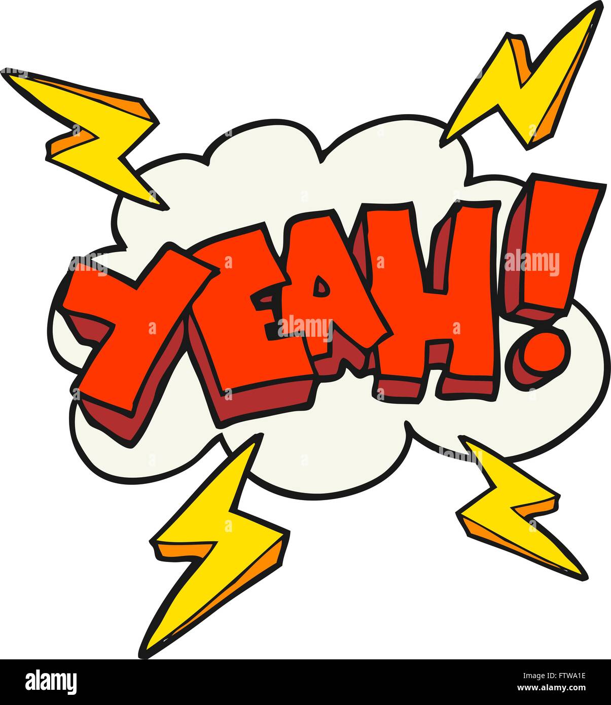 Cartoon yeah shout hi-res stock photography and images - Alamy