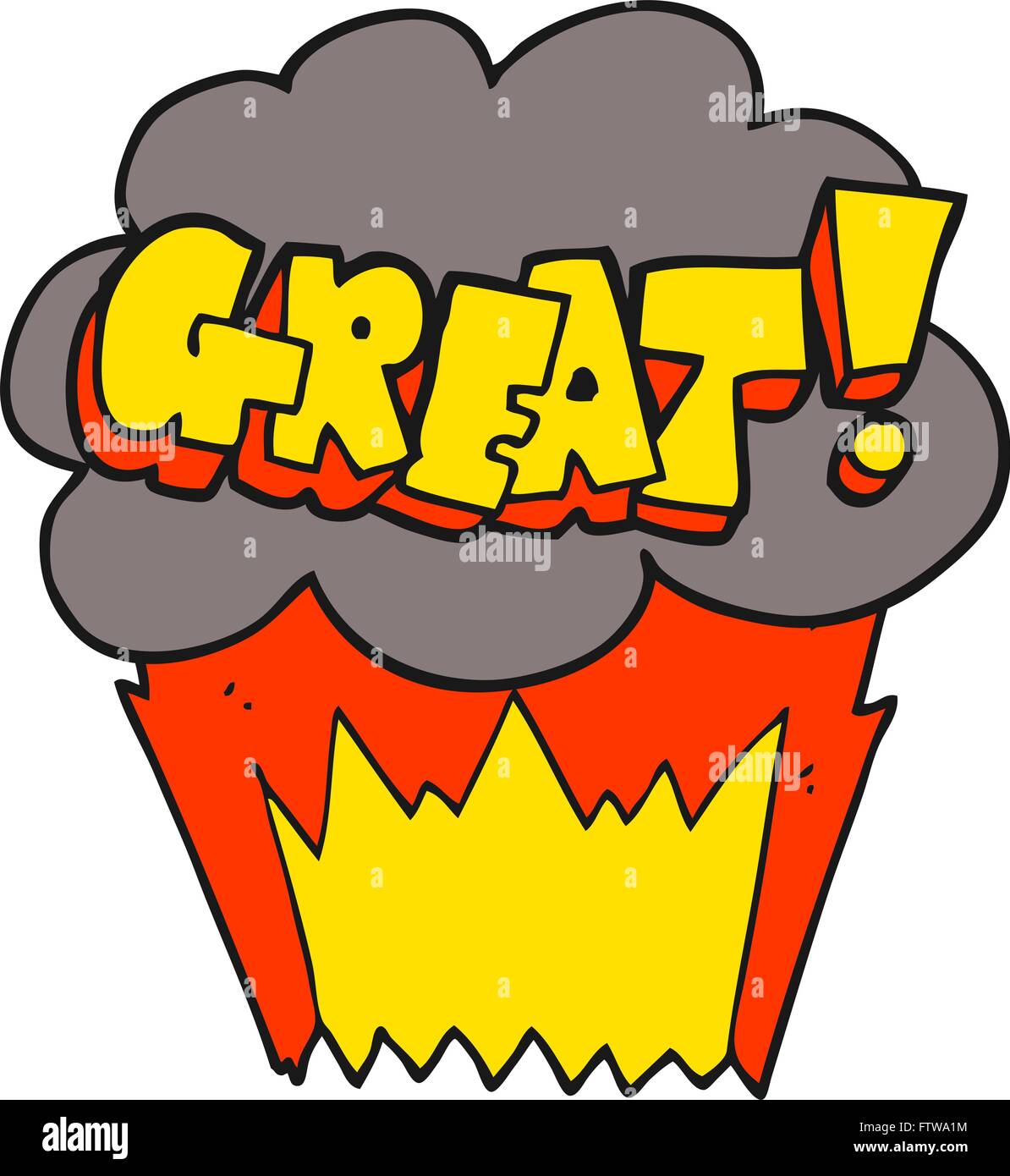 freehand drawn cartoon great symbol Stock Vector Image & Art - Alamy