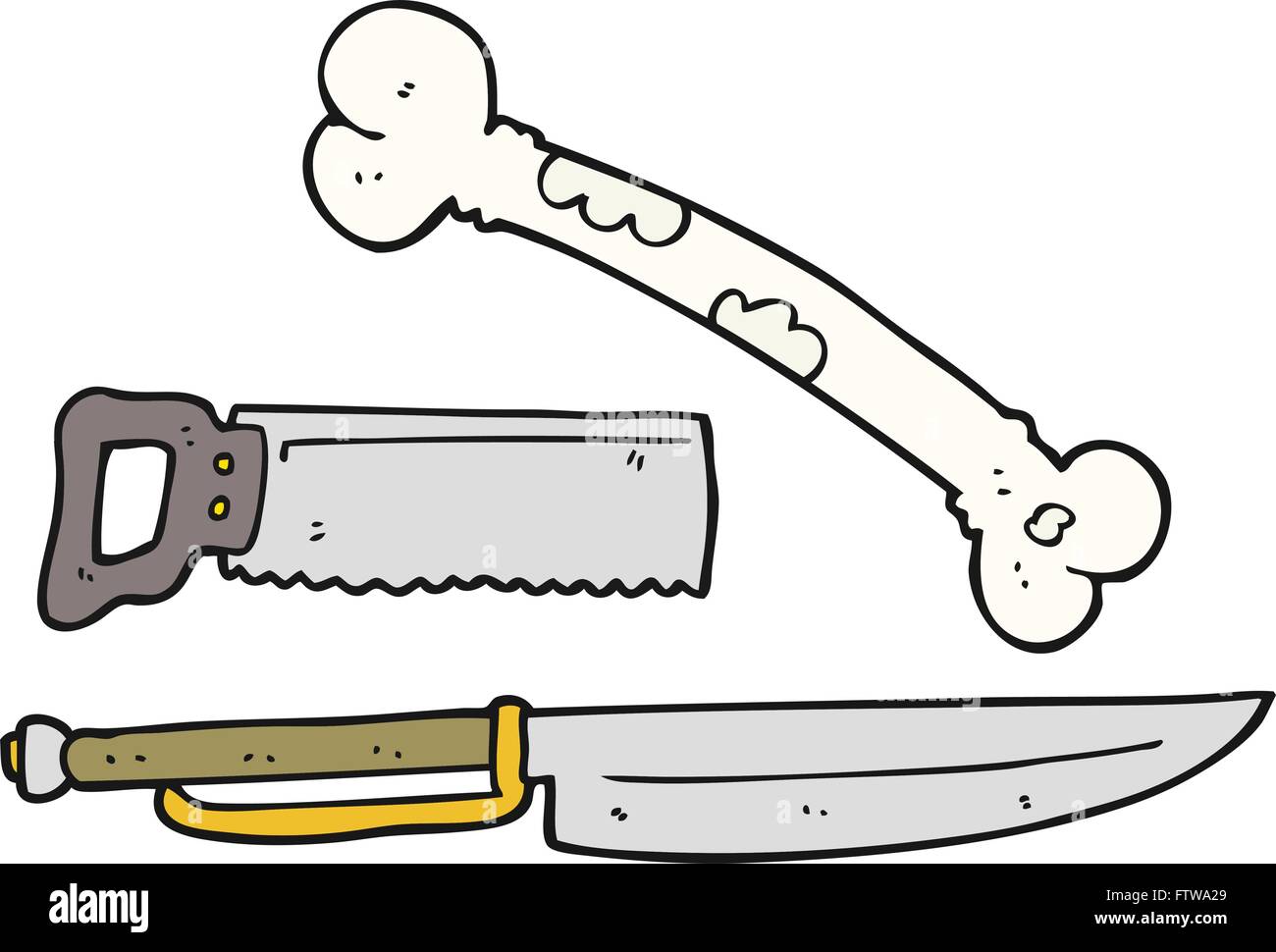 freehand drawn cartoon knife Stock Vector Image & Art - Alamy