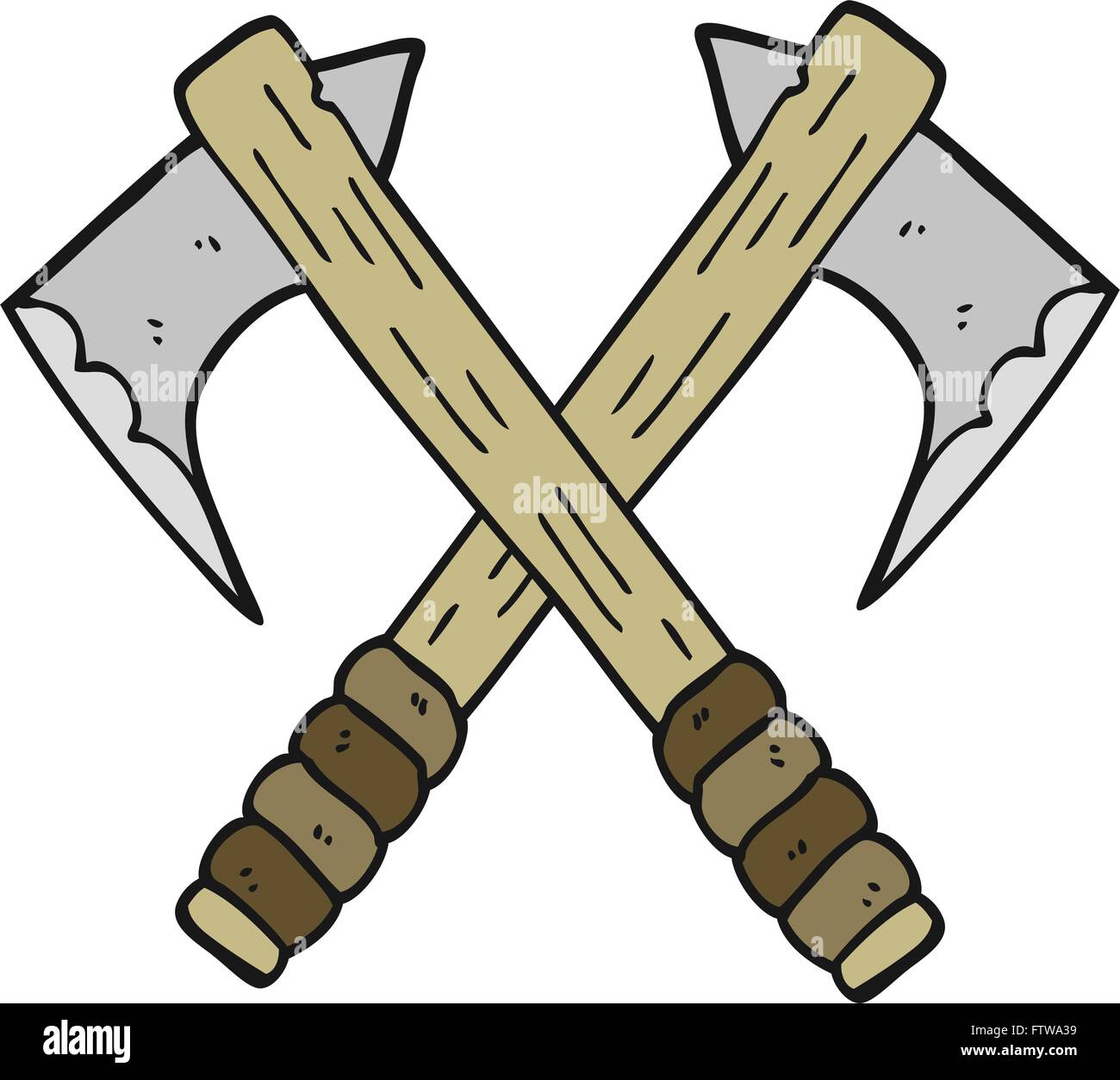freehand drawn cartoon axes Stock Vector Image & Art - Alamy