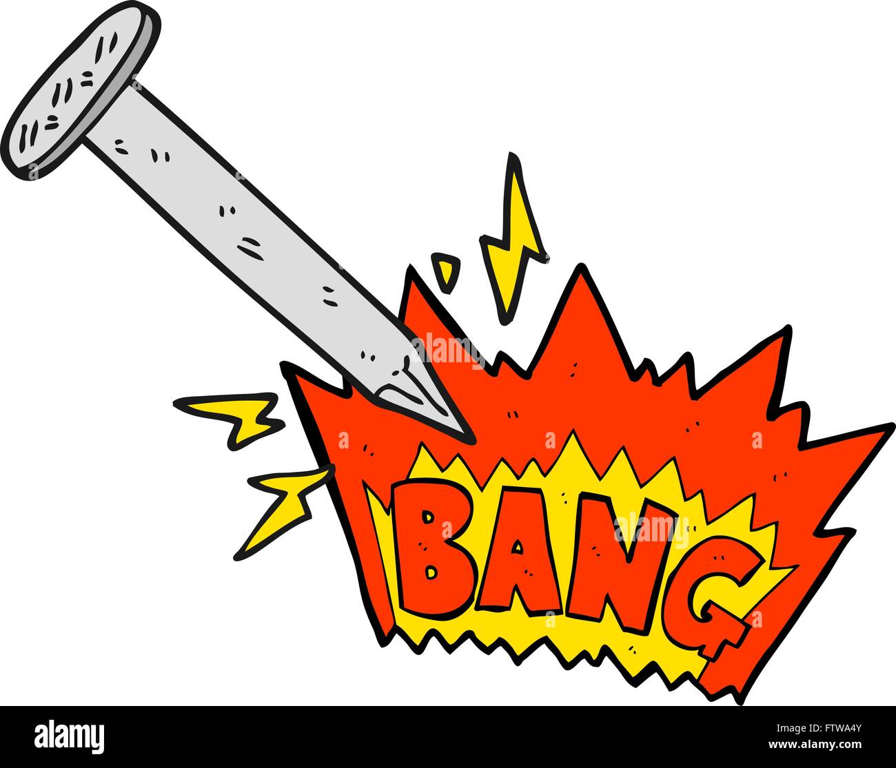 Nail strike Stock Vector Images - Alamy