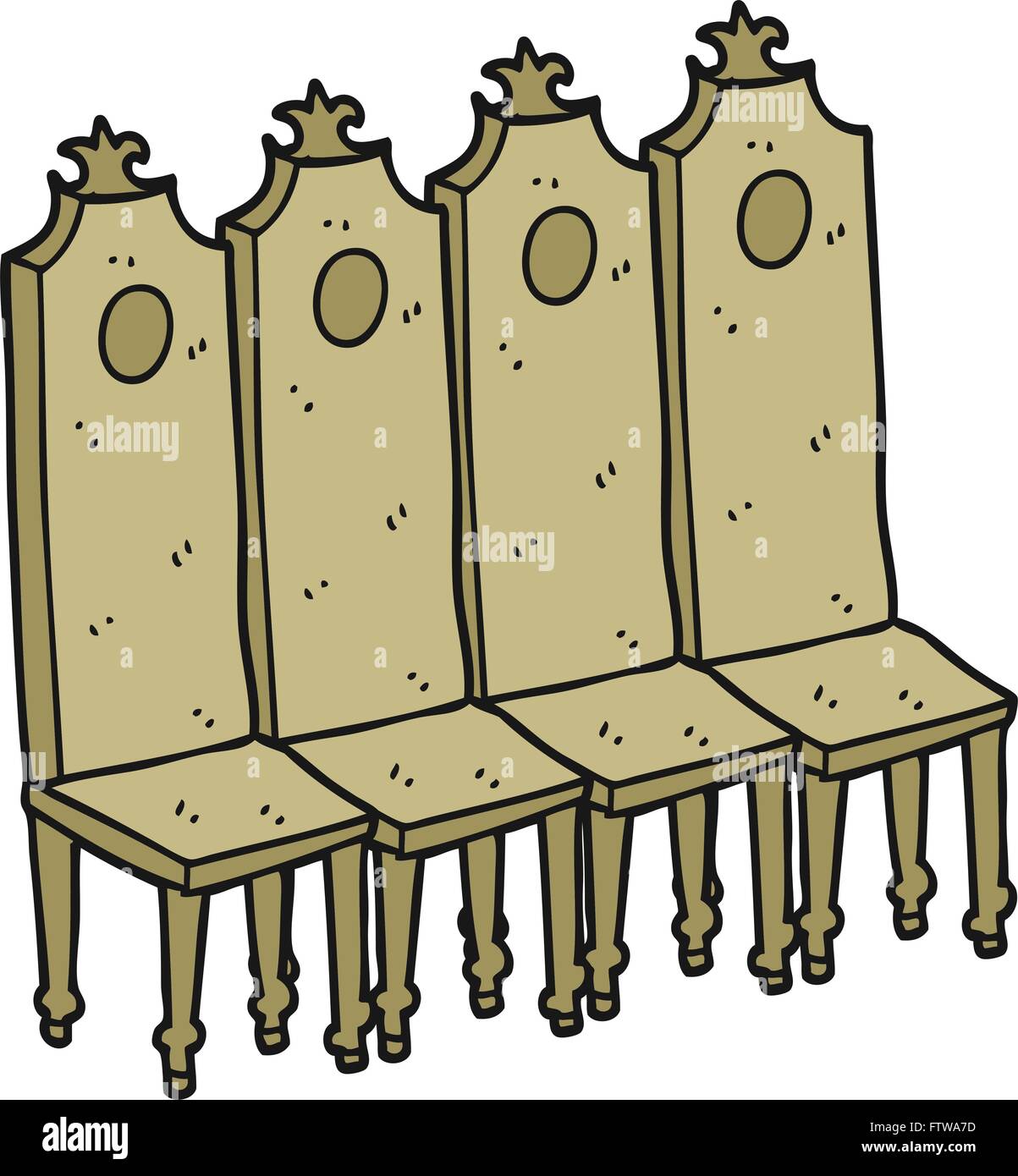 freehand drawn cartoon fancy chairs Stock Vector Image & Art - Alamy