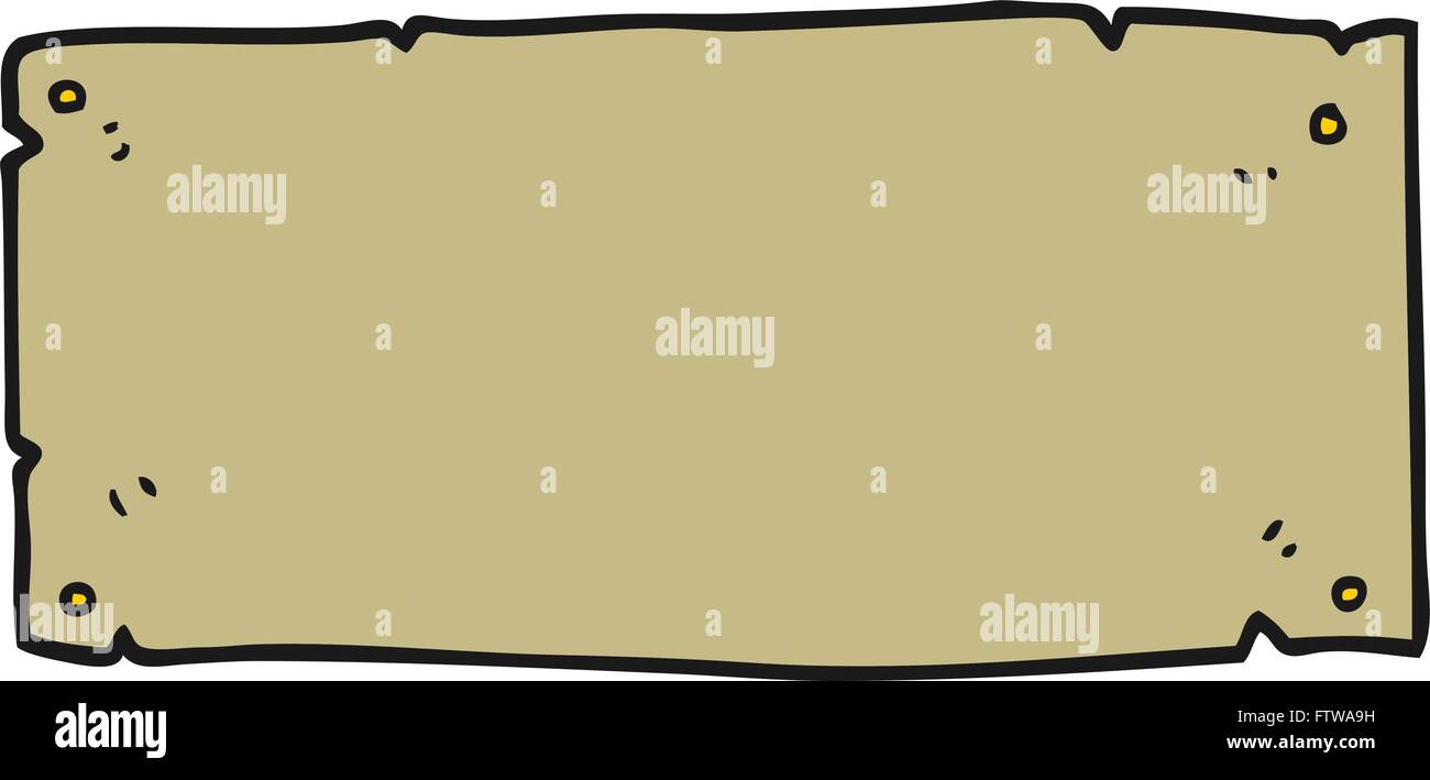 freehand drawn cartoon blank sign Stock Vector Image & Art - Alamy