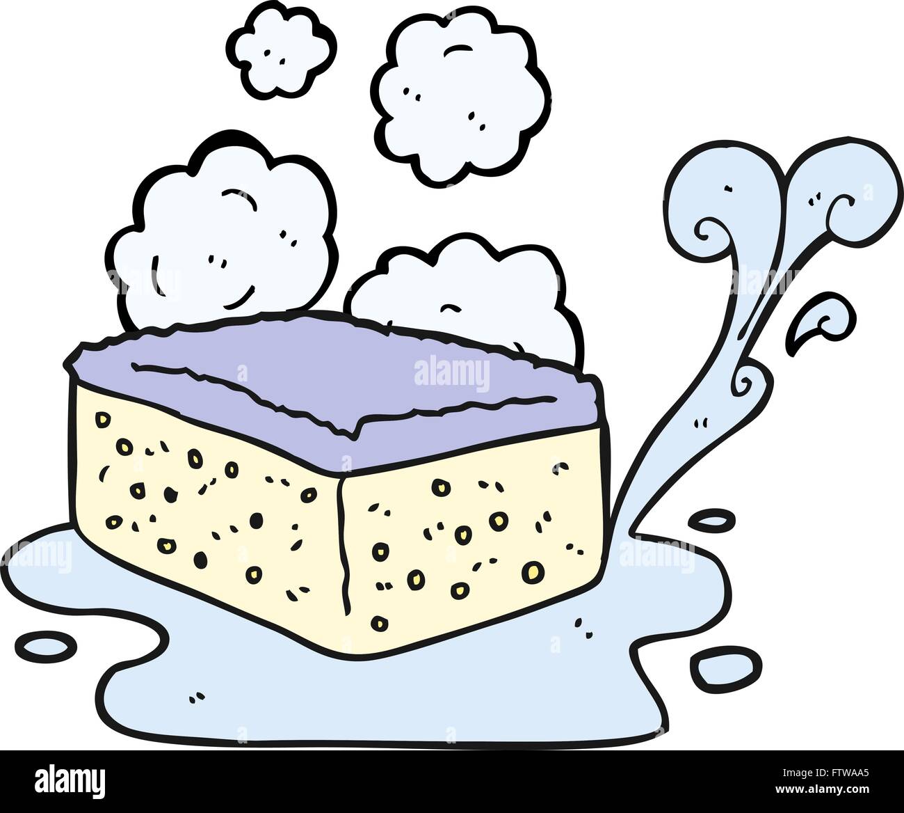 freehand drawn cartoon sponge Stock Vector Image & Art - Alamy