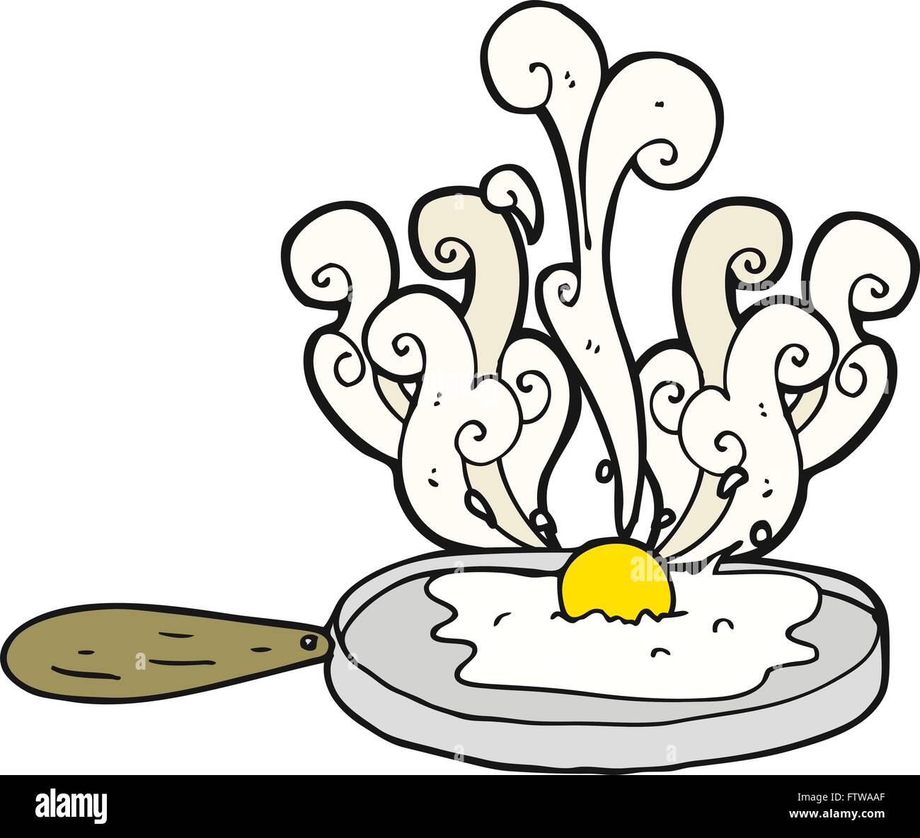 frying freehand drawn cartoon egg Stock Vector Image & Art - Alamy