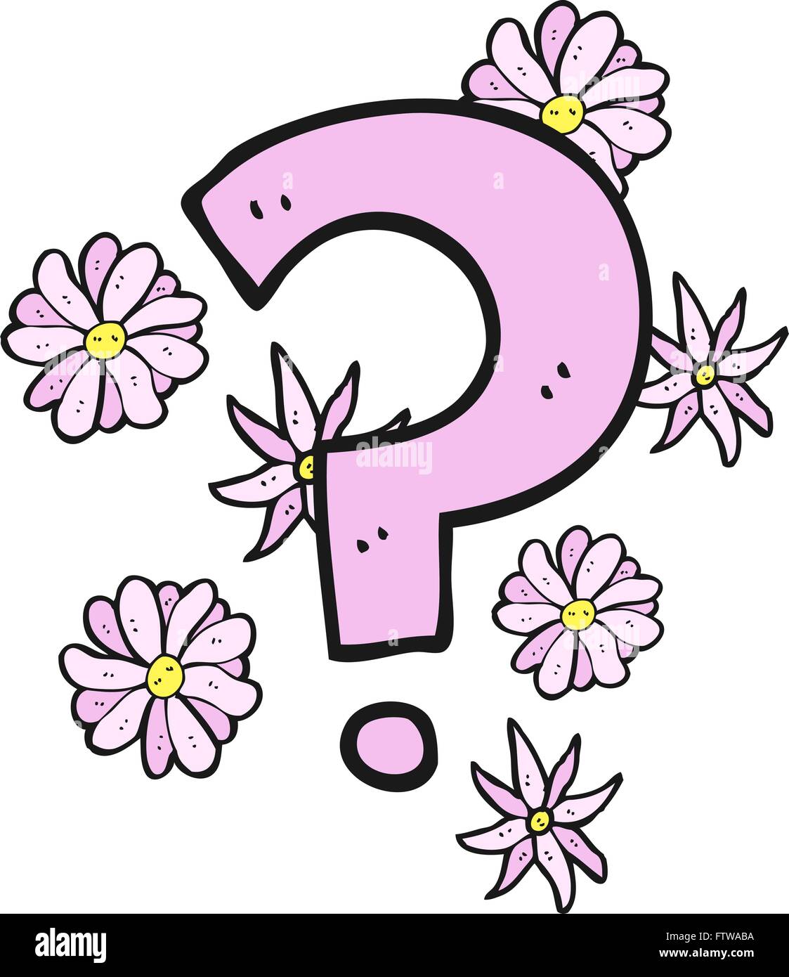 freehand drawn cartoon question mark Stock Vector Image & Art - Alamy