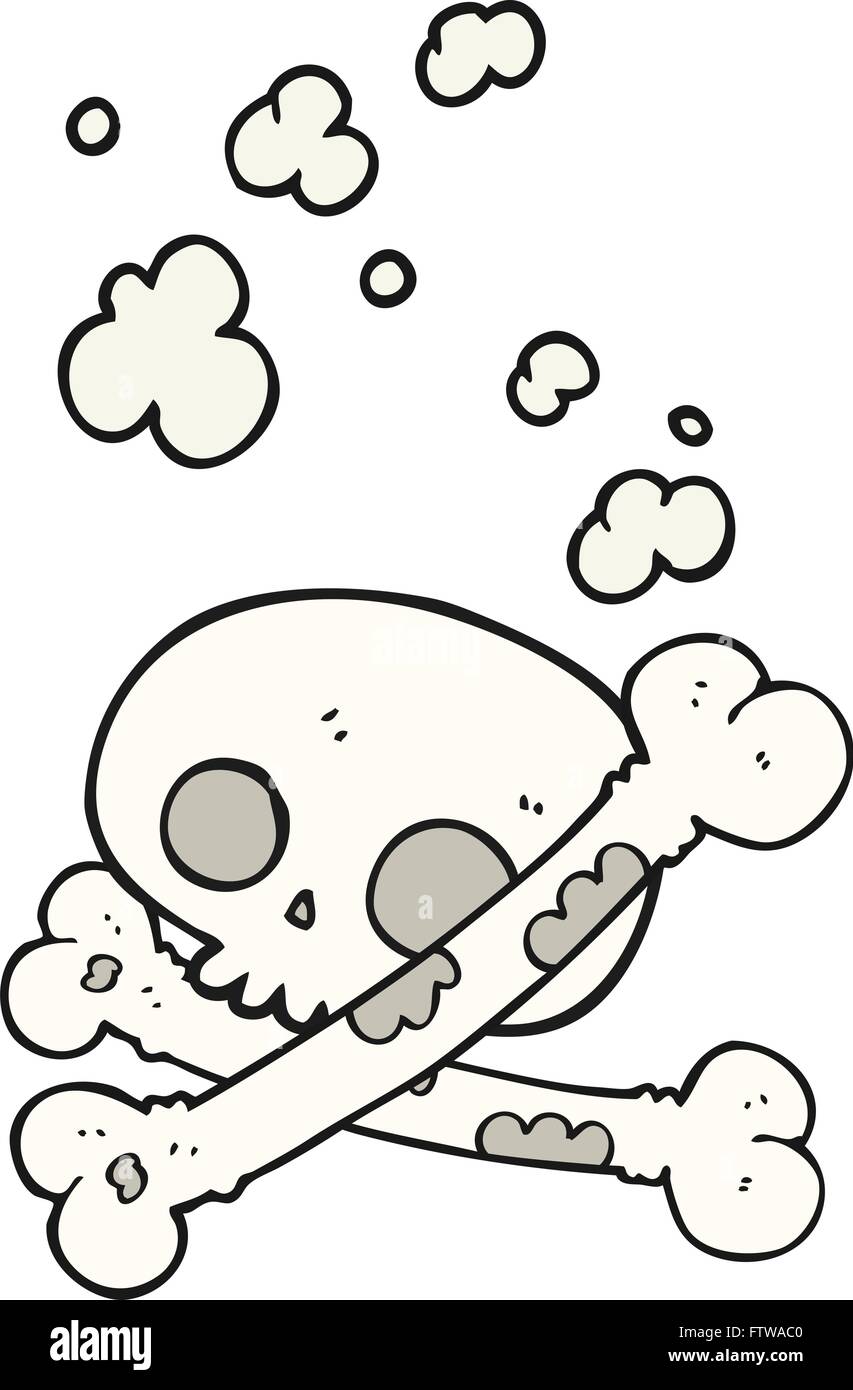 freehand drawn cartoon old pile of bones Stock Vector Image & Art - Alamy