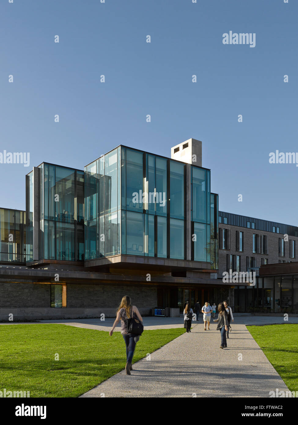 Approach towards building entrance, oblique front elevation. Ivey ...