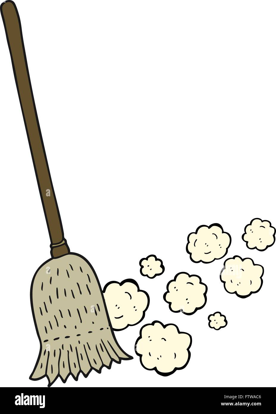 freehand drawn cartoon sweeping brush Stock Vector Image & Art - Alamy