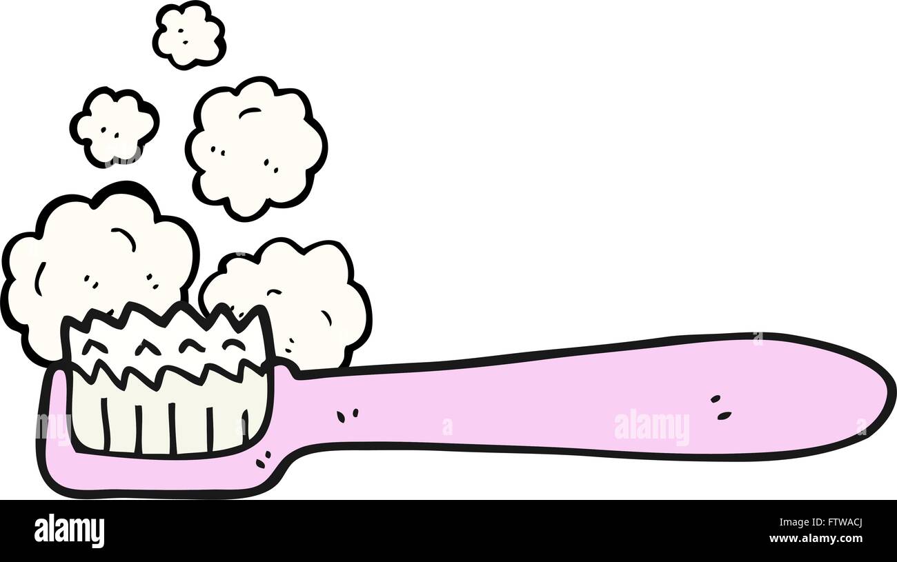 freehand drawn cartoon toothbrush Stock Vector Image & Art - Alamy