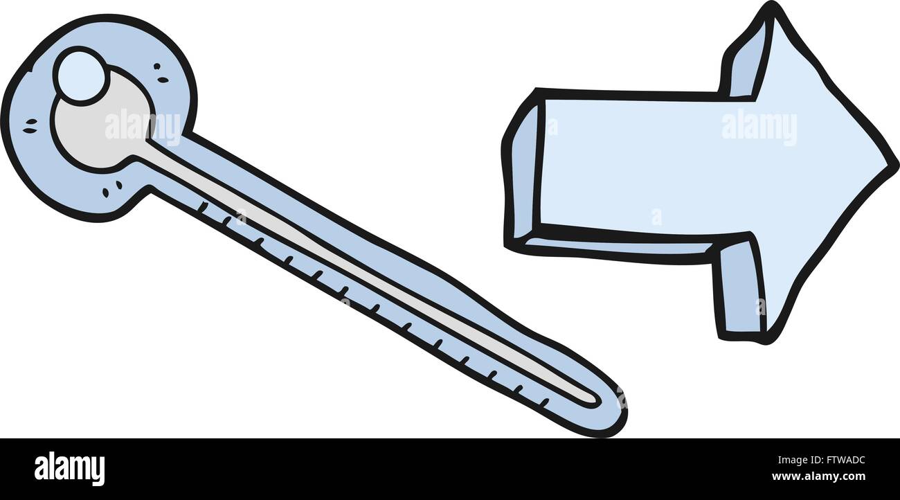 freehand drawn cartoon thermometer Stock Vector Image & Art - Alamy