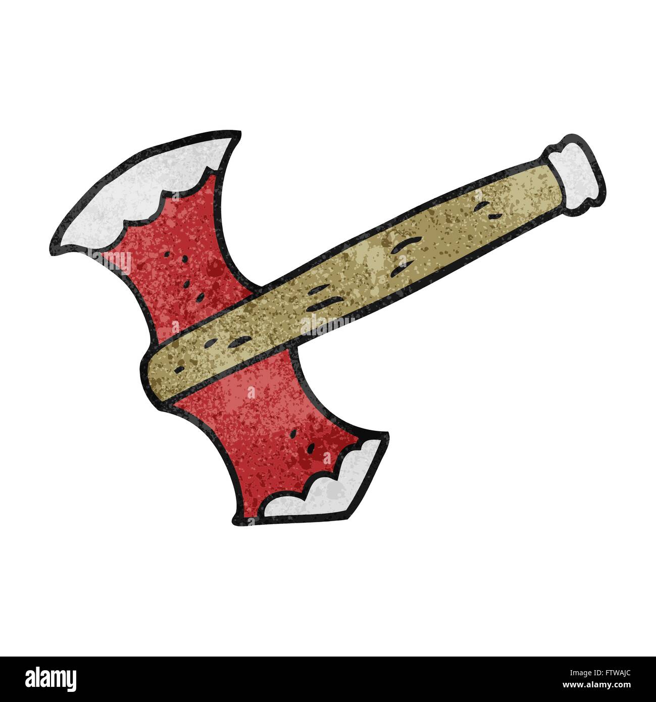 freehand textured cartoon axe Stock Vector Image & Art - Alamy